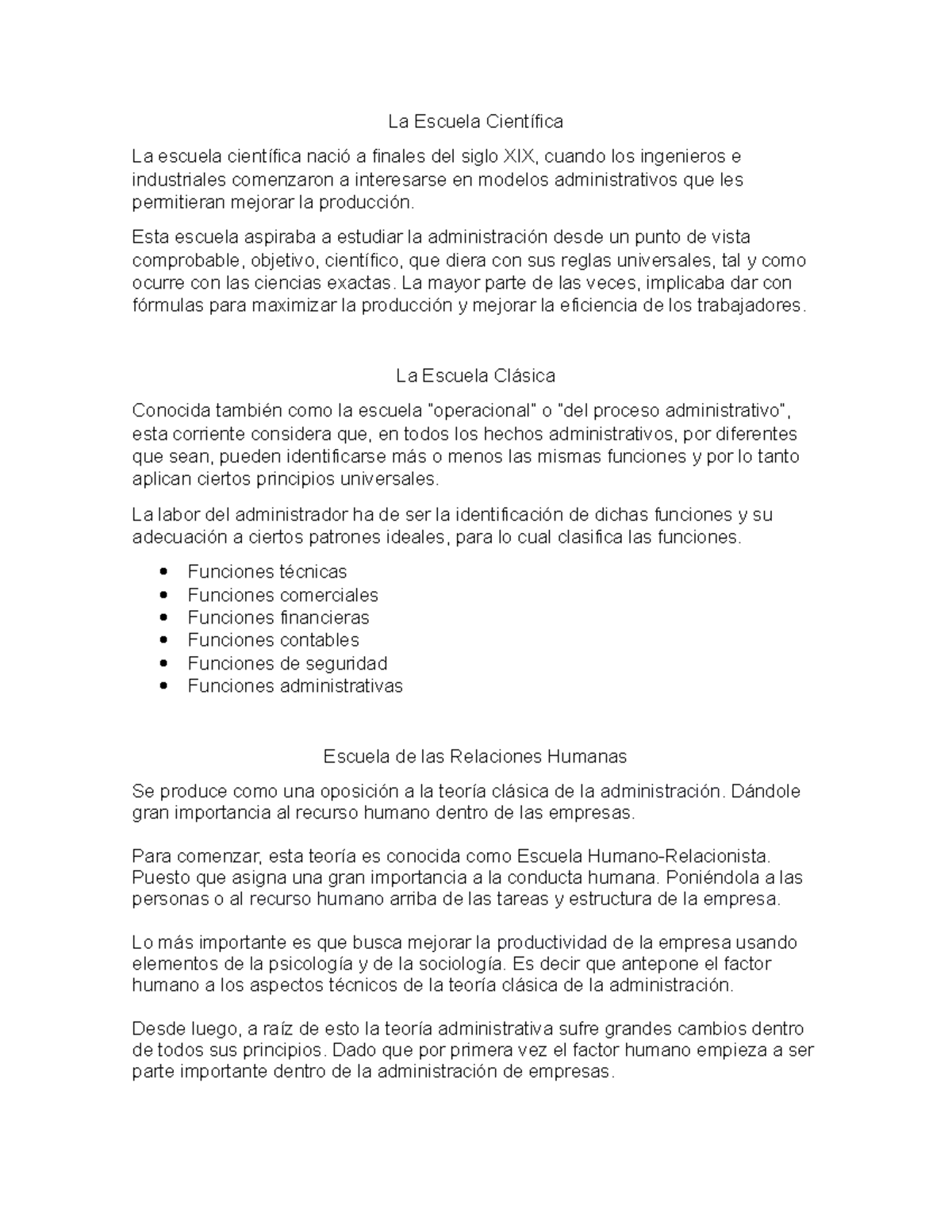 Escuelas del pensamiento - La Escuela Científica La escuela científica ...