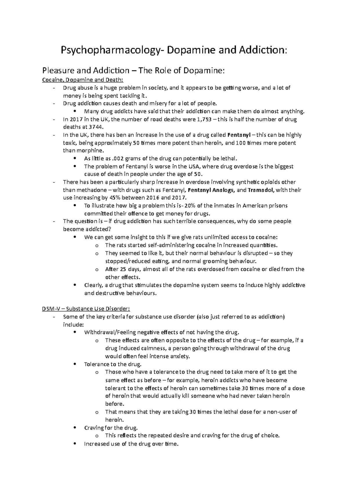Dopamine and Addiction - Psychopharmacology- Dopamine and Addiction ...