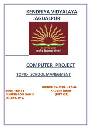 CS Project - Computer Science Project Report MOVIE TICKET BOOKING ...