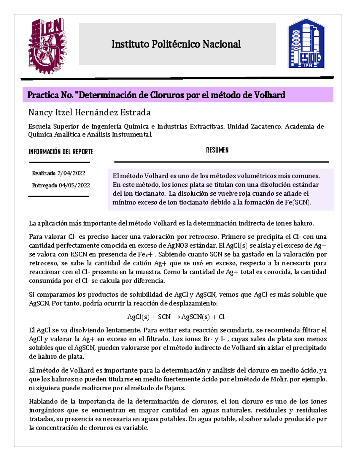 Práctica 4. Hernádez Estrada Nancy Itzel 2IV41 - Instituto Politécnico ...