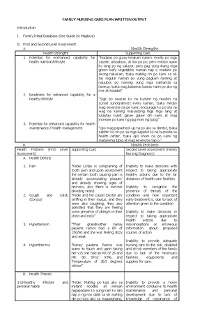 Family Assessment TOOL FORM - FAMILY ASSESSMENT TOOL DEMOGRAPHIC DATA ...