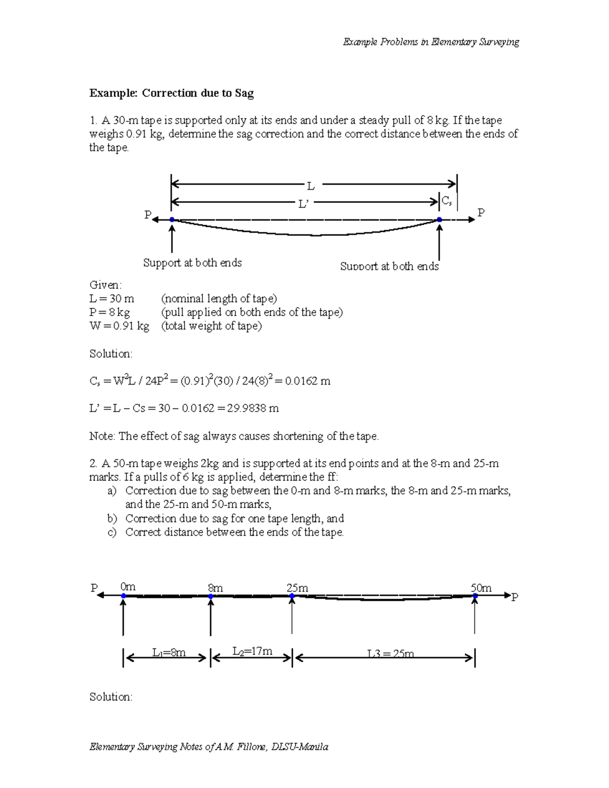 Example Problems in Elementary Surveying - Copy - Copy - Example ...