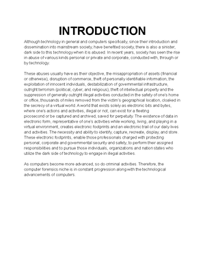 Crime and Incident Scene - This chapter explores how to conduct a ...