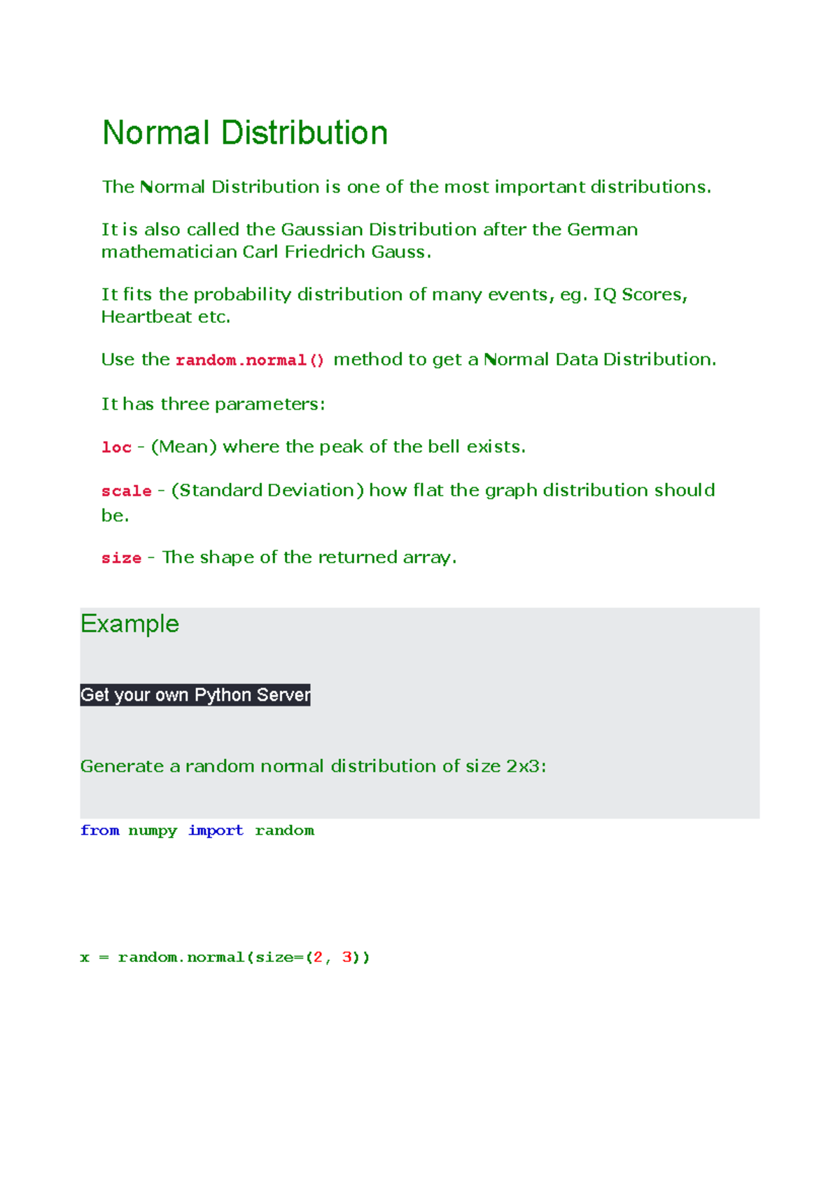 Python Notes Cmsc 201 74 Normal Distribution The Normal Distribution Is One Of The Most