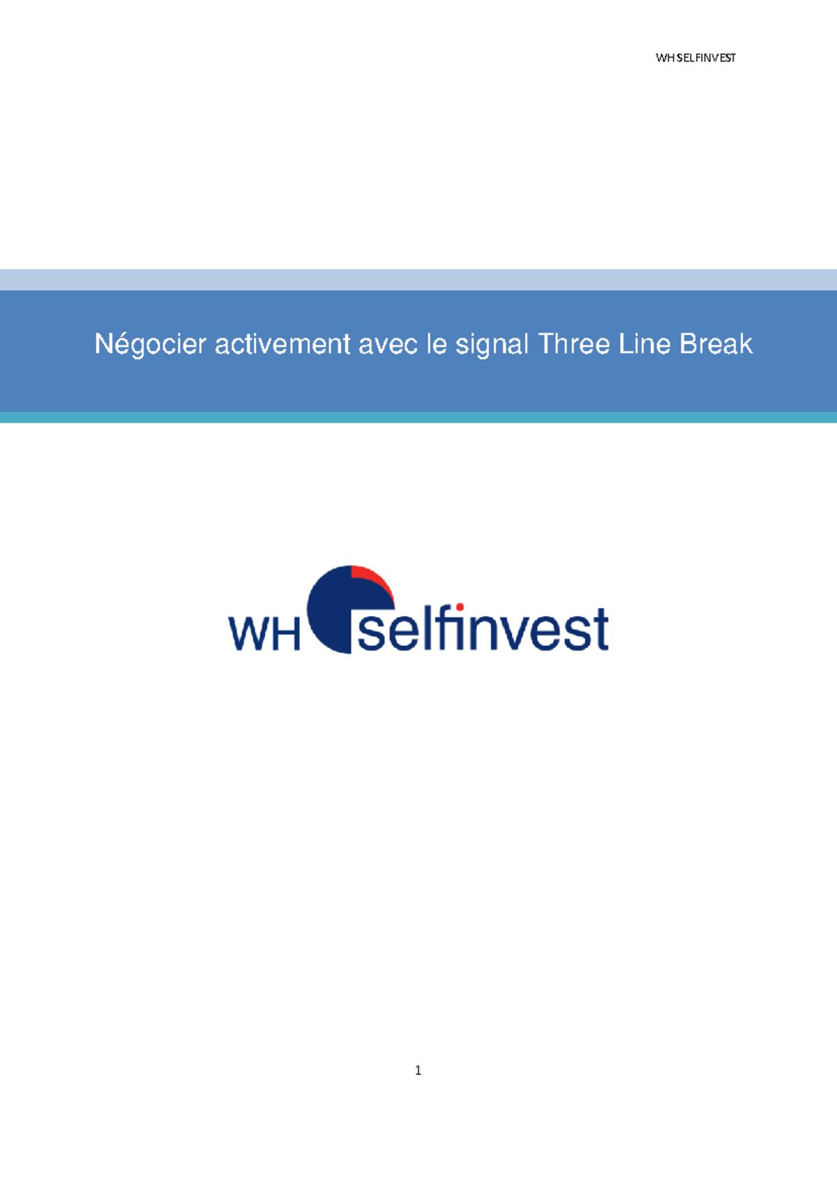 E-Book Trader avec le Signal Three Line Break - Négocier activement ...