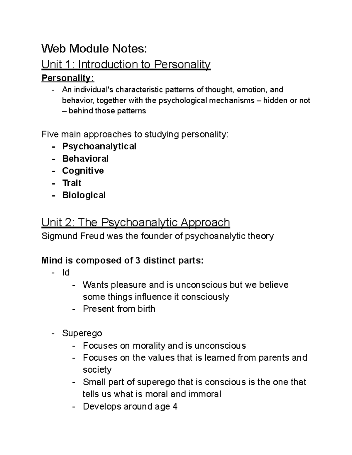 Personality - Studocu