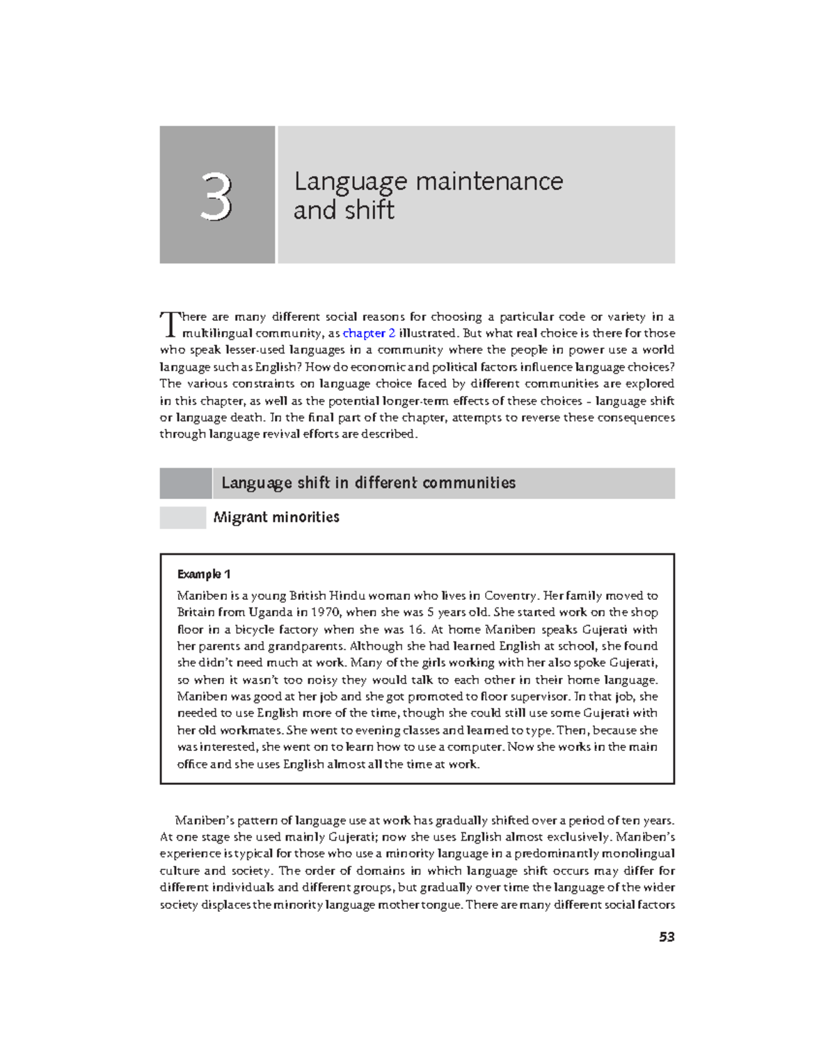 03 language-maintenance-and-shift - T here are many different social ...