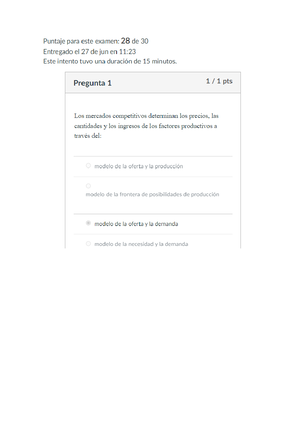 Examen Parcial 2 - [Unidad 3 Y Unidad 4] Teoria Economica - Examen Parcial 2 - [Unidad 3 Y ...