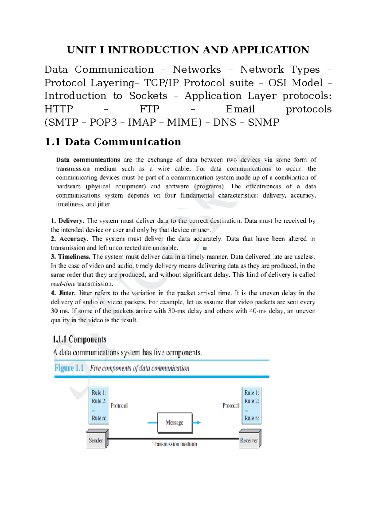 UNIT I Introduction AND Application - UNIT I INTRODUCTION AND ...