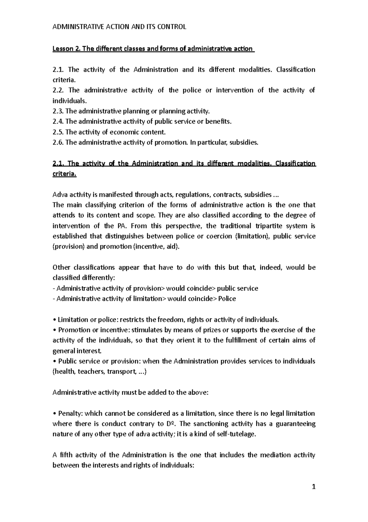Lesson 13 Introduction to Humanities - Lesson 2. The different classes ...