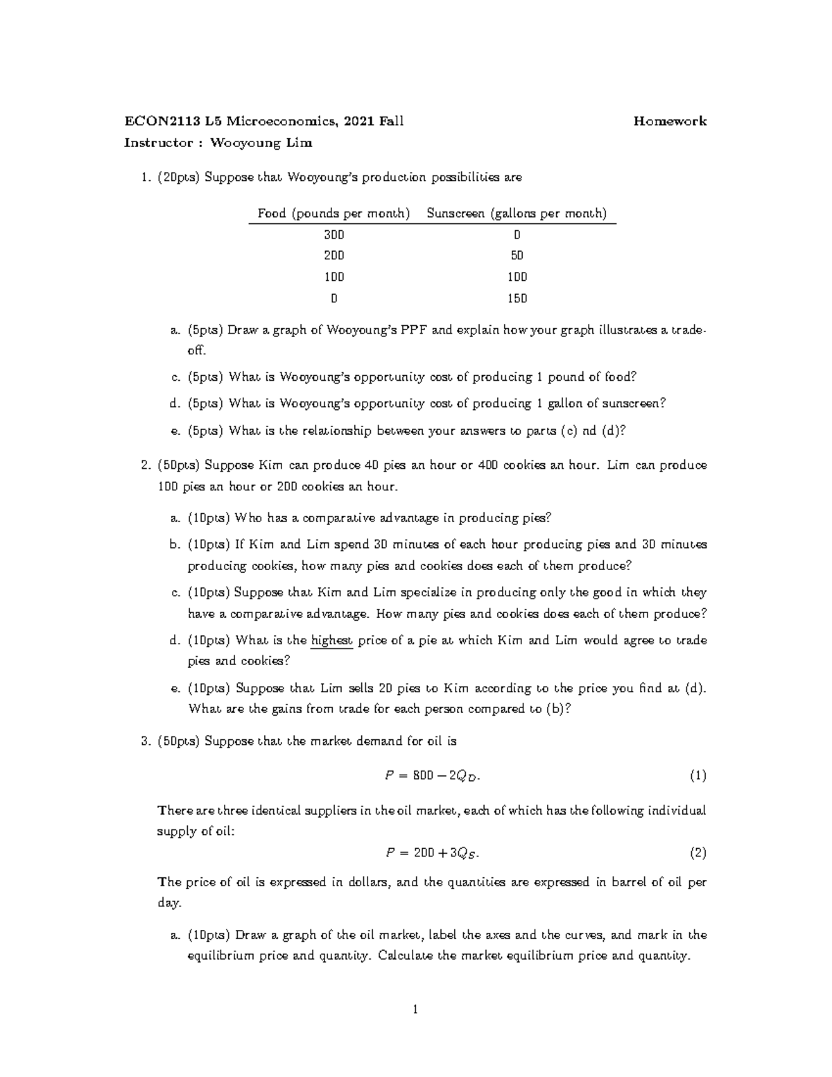 (ECON2113)[2021](f)quiz~=6pb933^ 22972 - ECON2113 L5 Microeconomics, 2021 Fall Homework ...