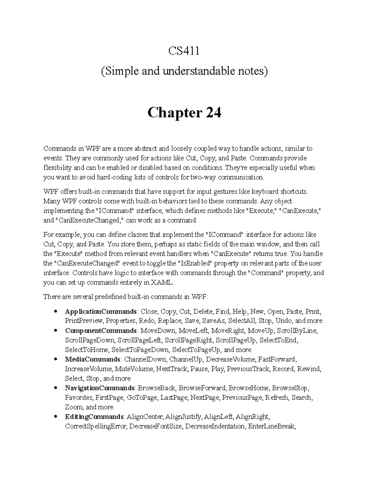 CS411 simple and understandable Notes - CS (Simple and understandable ...
