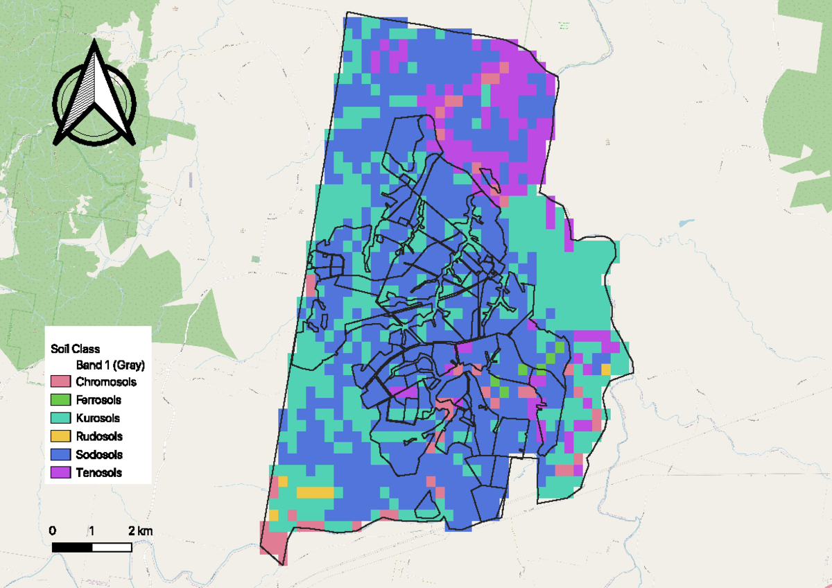 Arthursleigh soil type - ENVI1003 - B 0 2km B 0 2km - Studocu
