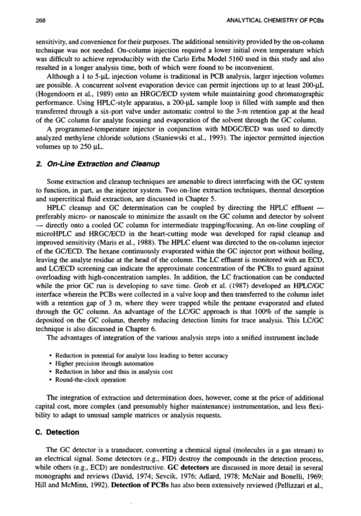 Analytical chemistry of pcbs 95 - 268 ANALYTICAL CHEMISTRY OF PCBs ...