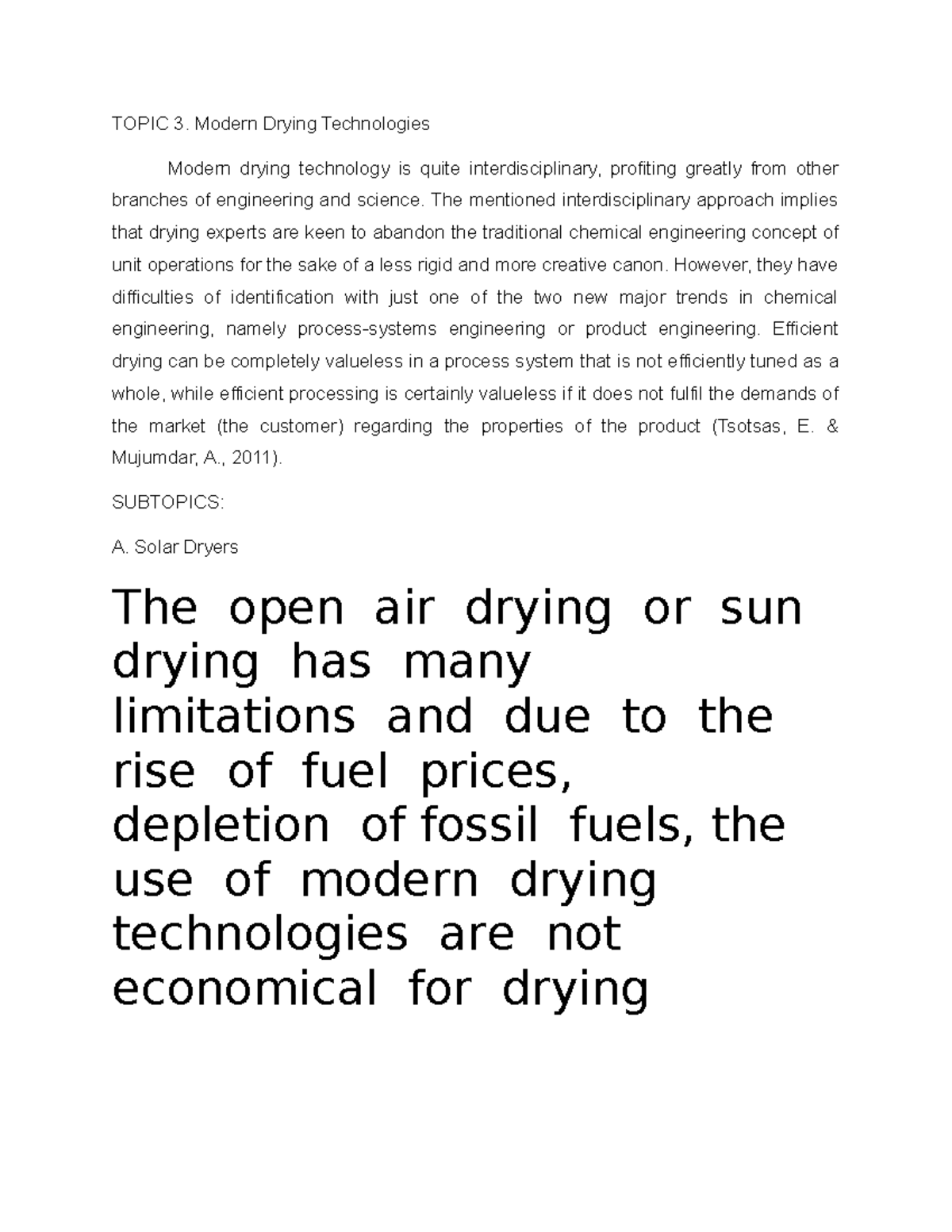 Topic-3-5 - TOPIC 3. Modern Drying Technologies Modern drying ...
