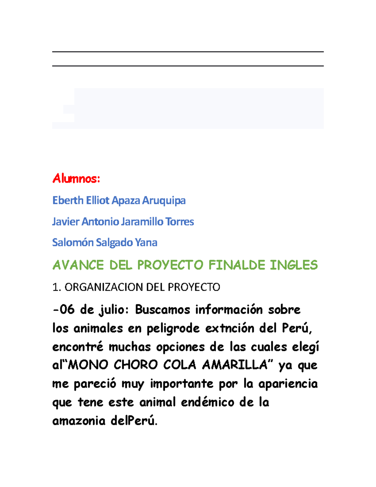 Documento - Senati - Alumnos: Eberth Elliot Apaza Aruquipa Javier ...