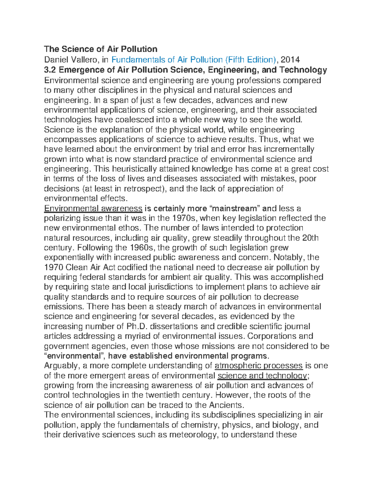 The Science of Air Pollution - The Science of Air Pollution Daniel ...