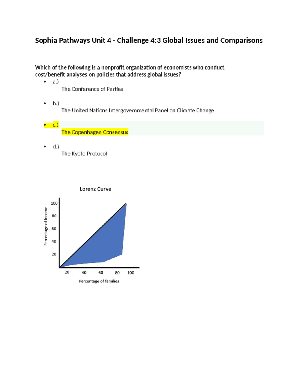 Sophia Pathways challenge 4-3 global issues and comparisons - Sophia ...
