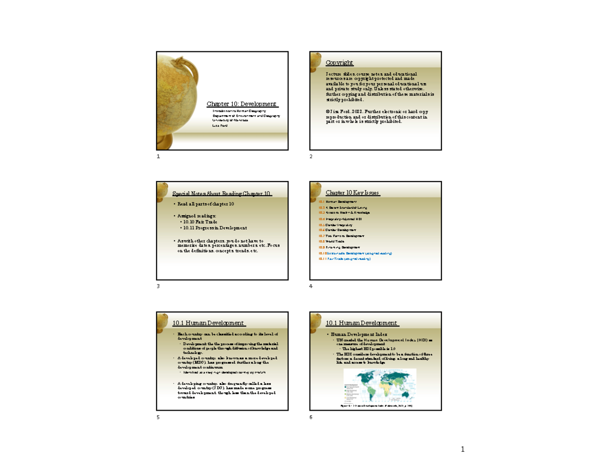 10. Development - Notes - Chapter 10: Development ####### Introduction ...