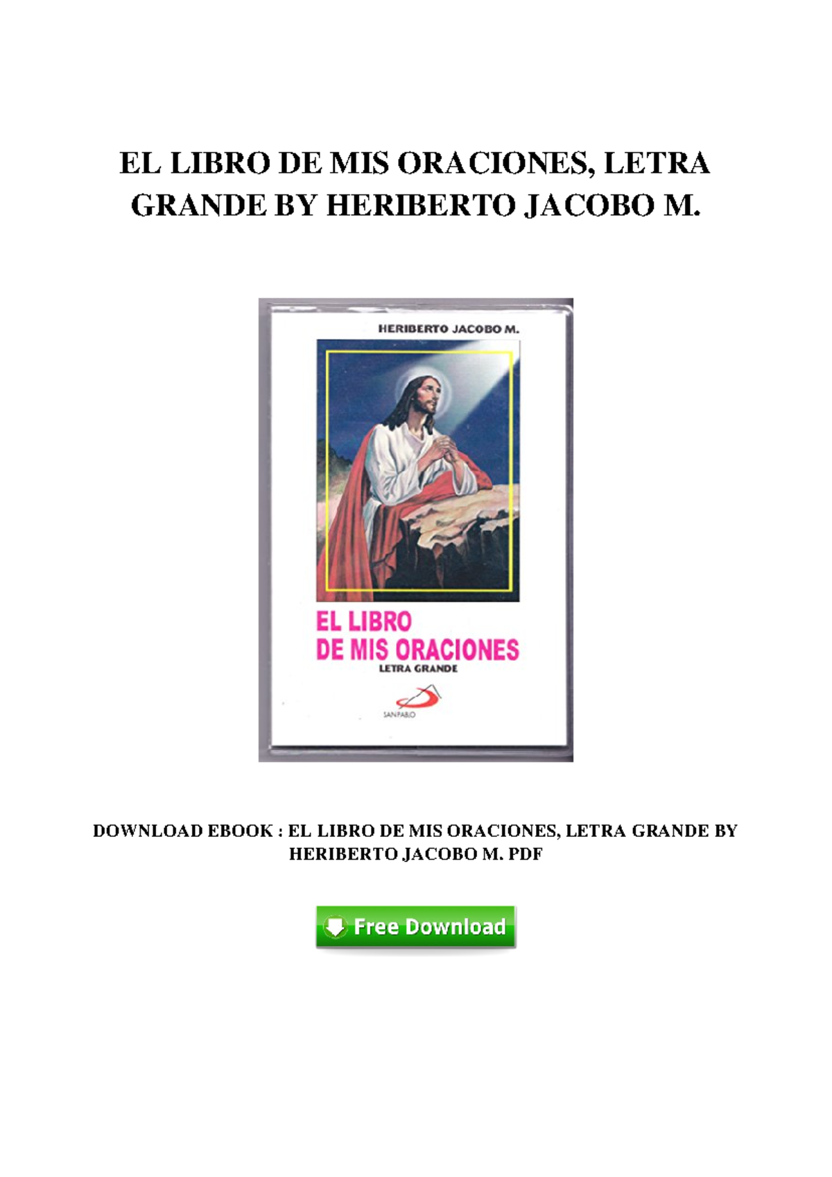 467364661 el libro de mis oraciones letra grande by heriberto jacobo m ...