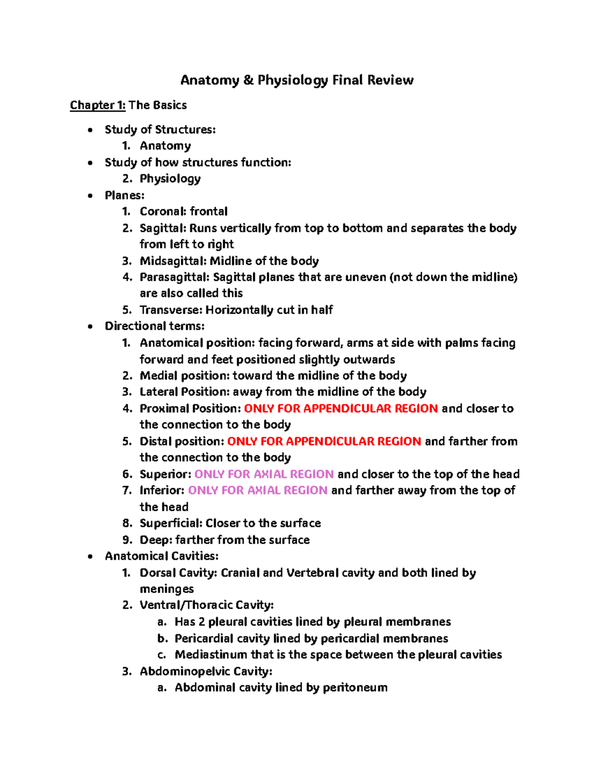 😊😂😂 - Hggfccvb - Anatomy & Physiology Final Review Chapter 1: The ...