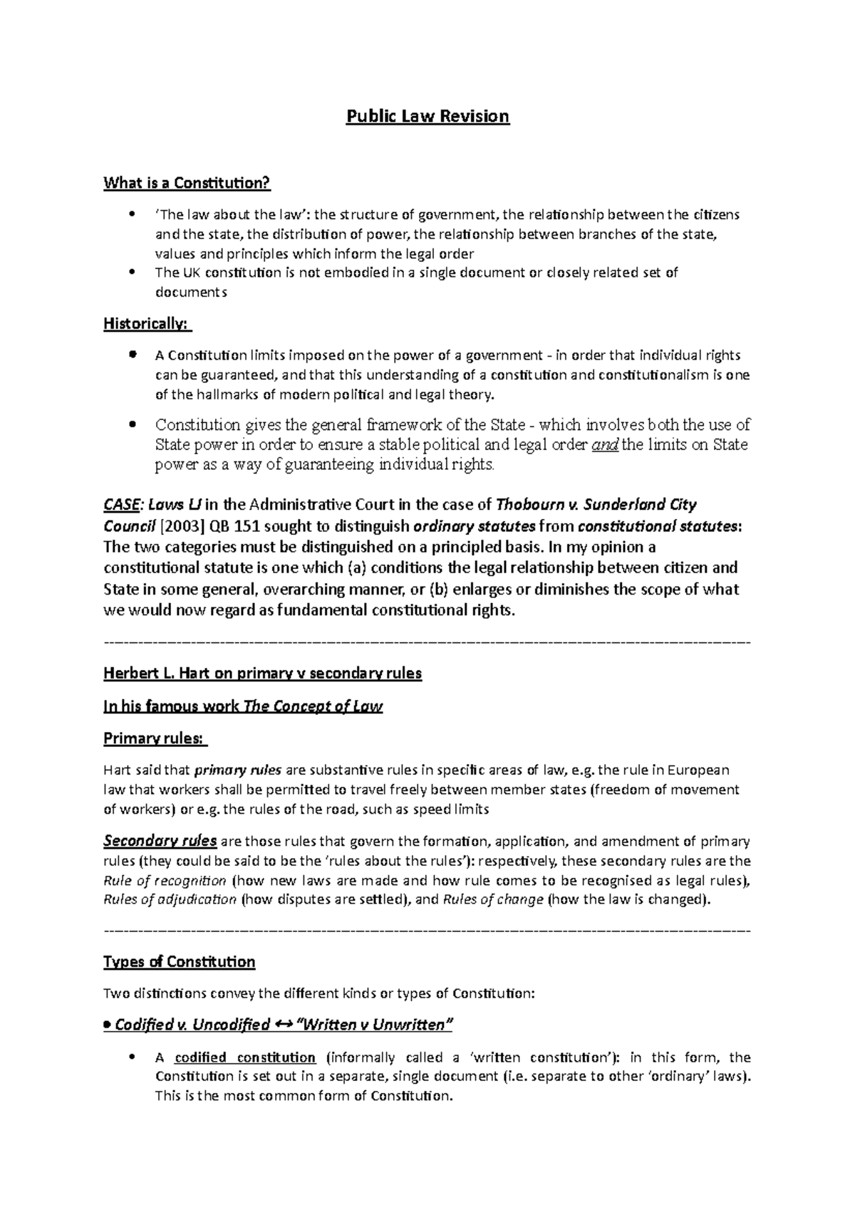 Public Law Revision - Unfinished - Public Law Revision What is a ...
