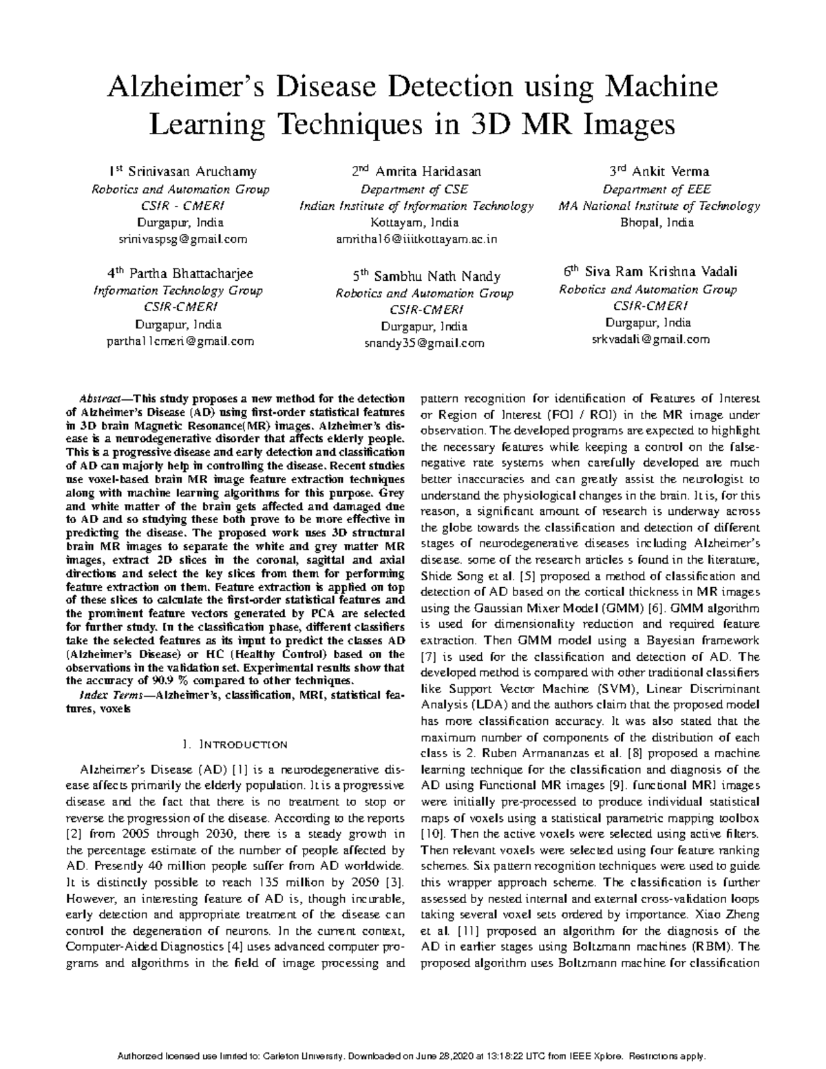 Diseasedetection Disease Detection Alzheimers Disease Detection Using Machine Learning