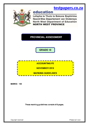 Gr 10 Accounting P2 (English) November 2022 Question Paper - PROVINCIAL ...