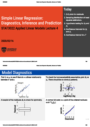 Practice exam 1 - STAT 3022/3922/4022 Applied Linear Models – Semester 1, 2023 Practice Final ...
