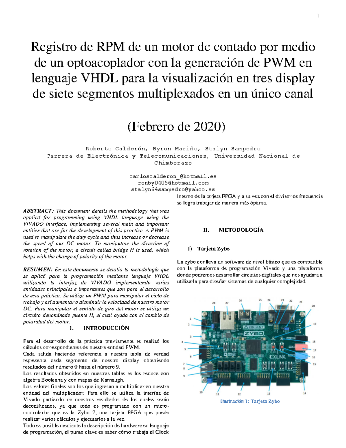 Registro de RPM de un motor dc contado por medio de un optoacoplador ...
