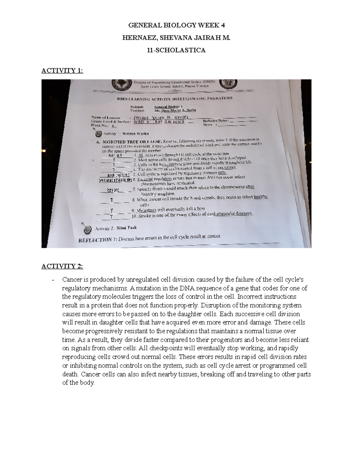 (WEEK 4) General Biology(WEEK 4) General Biology(WEEK 4) General ...