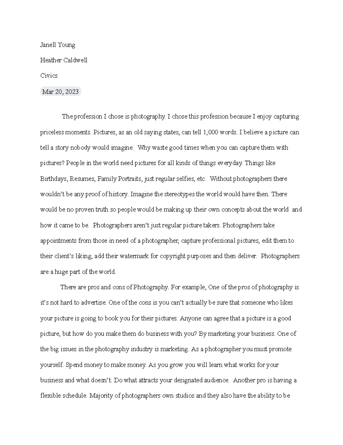 Janell Young - Final Draft - Janell Young Heather Caldwell Civics Mar ...