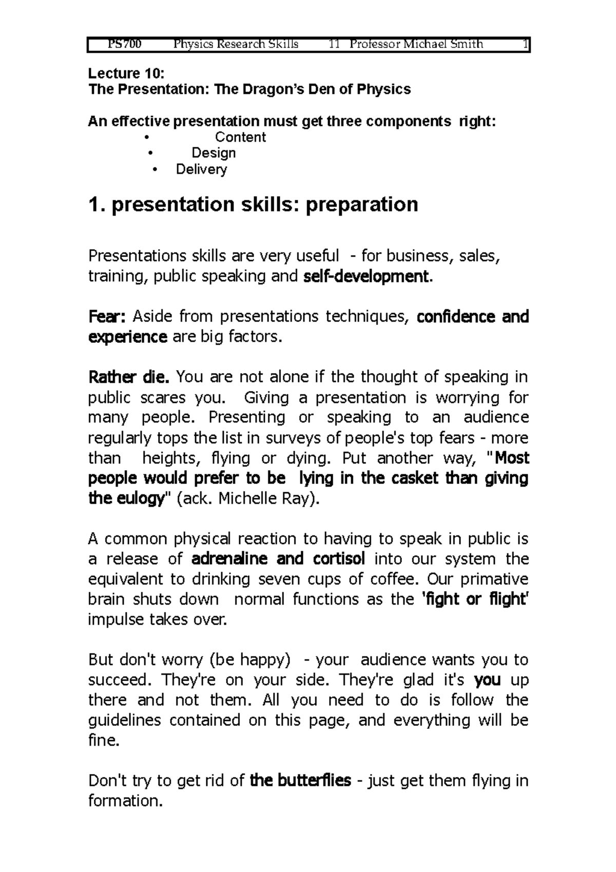 Lecture Notes Lecture 10 Warning Tt More Functions Defined Than Expected Ps700 Physics