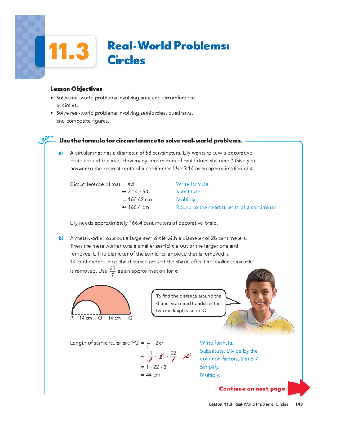 Circles Questions - Lesson 11 Real-World Problems: Circles 143 11. Real ...