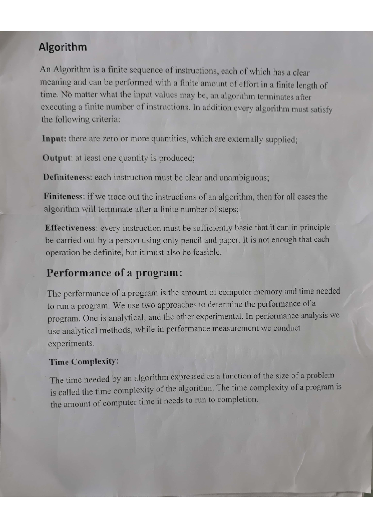 UNIT1 - PART 1 - its good for analys for algorithms - Algorithm An ...