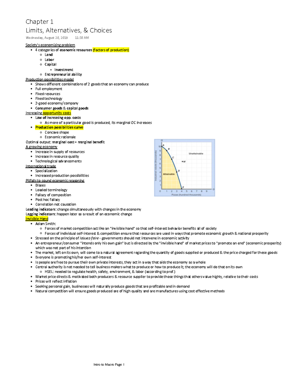 Intro To Macro Semester Notes Warning Tt Undefined Function 32 Warning Tt Undefined