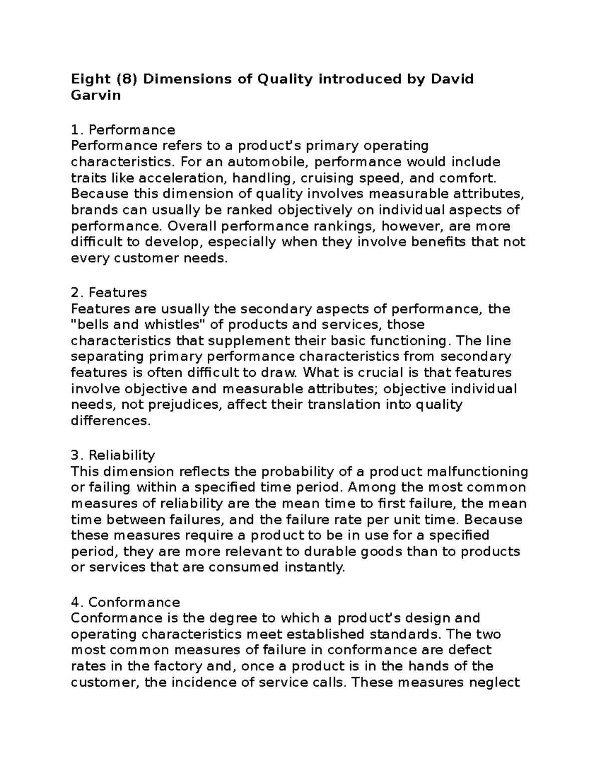 8Dand Rater on BMW - Eight (8) Dimensions of Quality introduced by ...