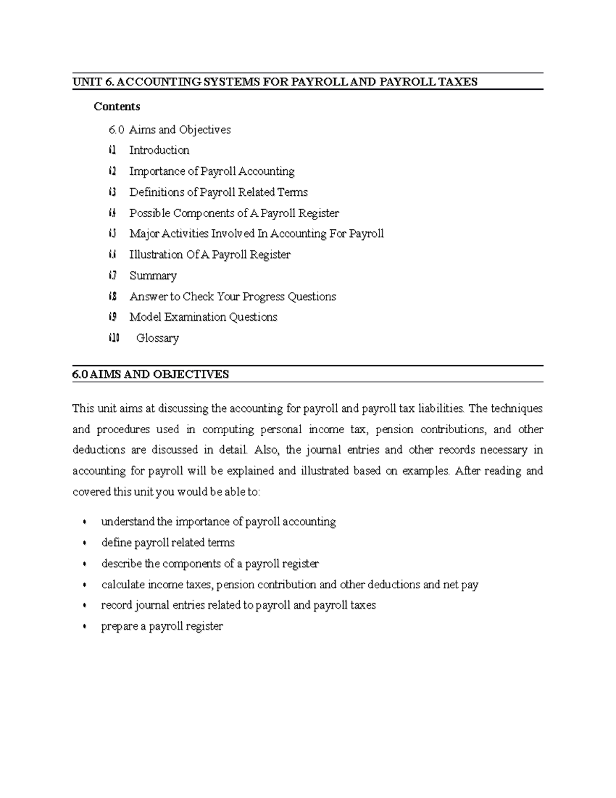Principle of Accounting 2 - Unit 6 - UNIT 6. ACCOUNTING SYSTEMS FOR ...