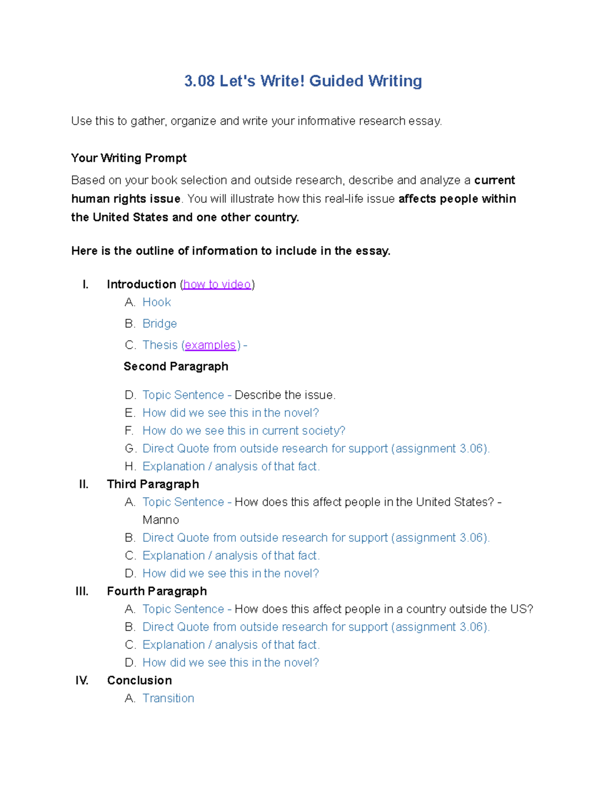 Copy of 3.08 Let's Write Guided Writing Template - 3 Let's Write ...