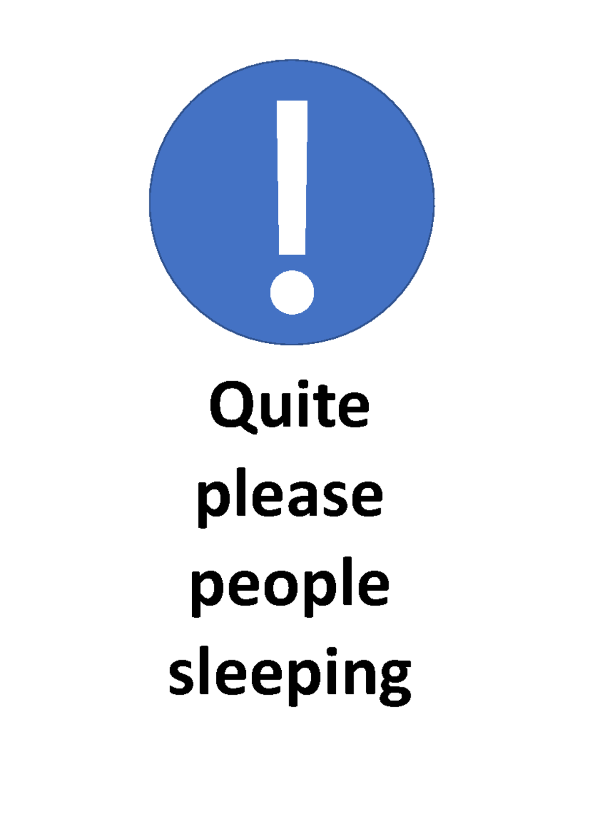 Signage for Filipino Dormitory - Business Internship - Quite please ...