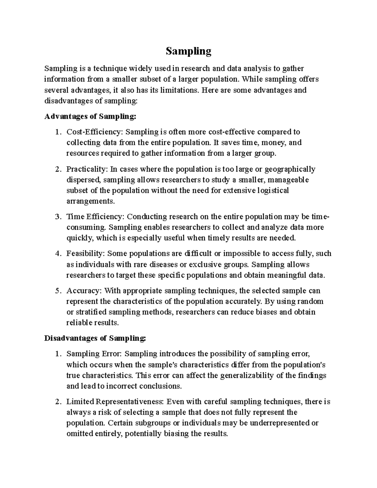 Sampling - How collect smple form mass and way of collection ...