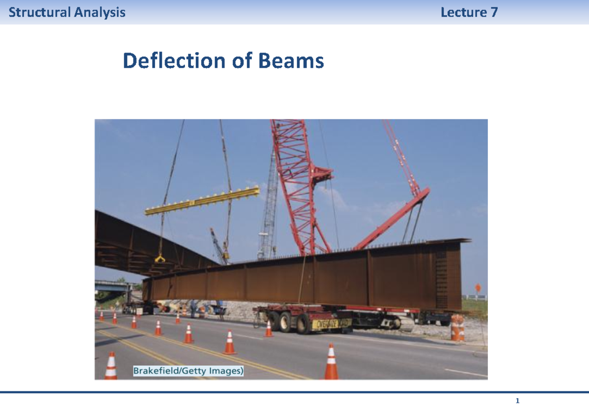 Structural Analysis-Deflections(1) - Structural Analysis Lecture 7 ...