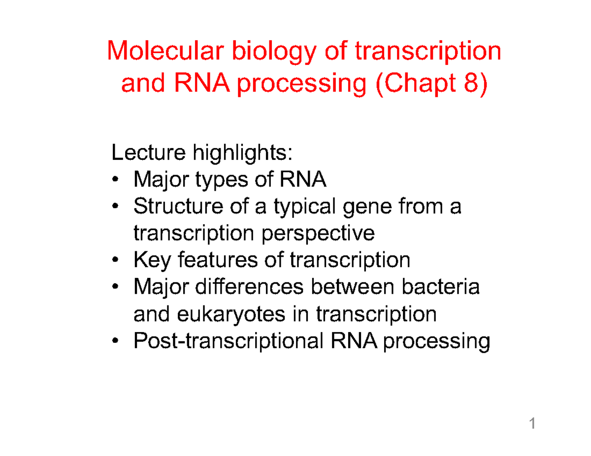 BIO2C03 Oct18 2022 - lecture notes by Ben Evan - Lecture highlights ...