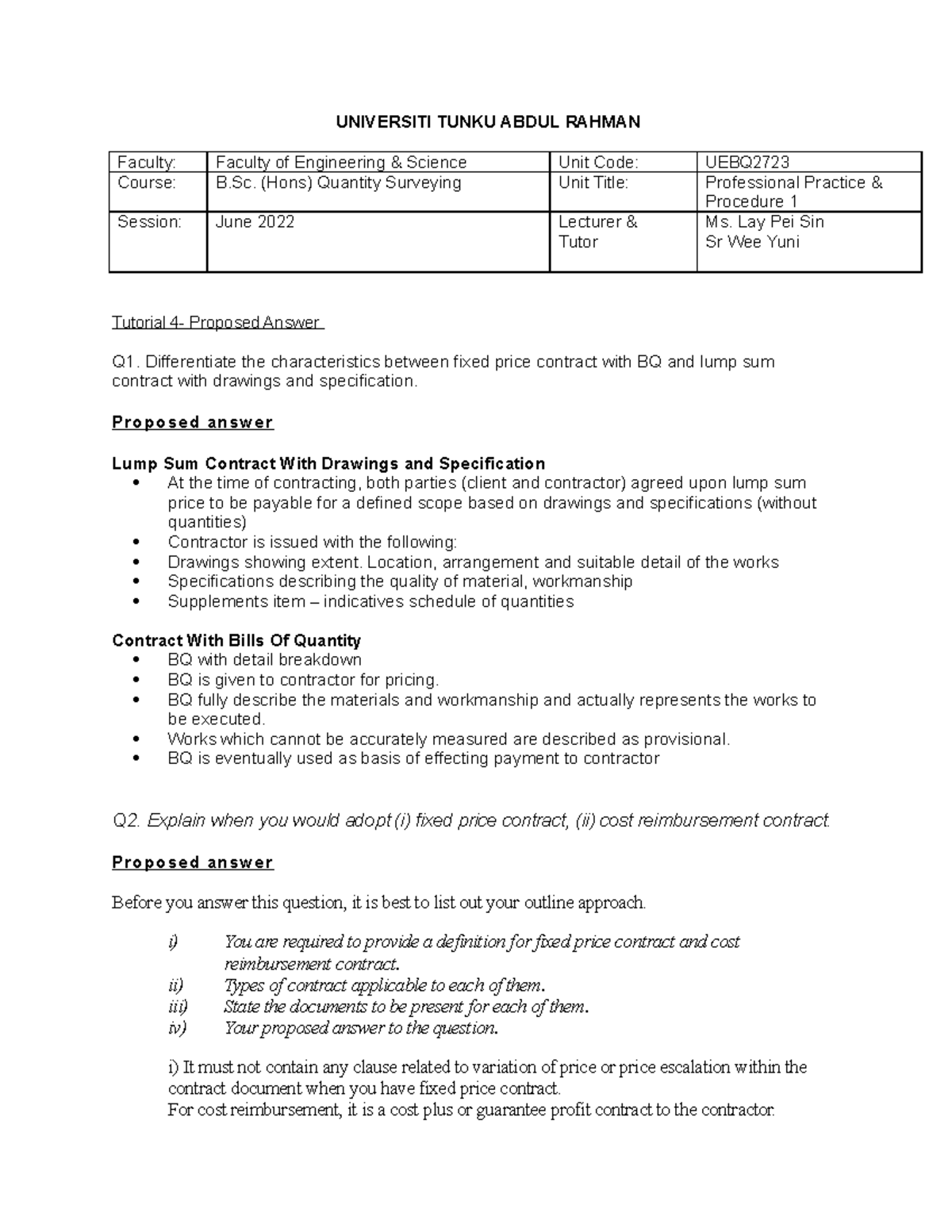 UEBQ2723 - PPP I - Tutorial 4 - Proposed Answer-R - UNIVERSITI TUNKU ...