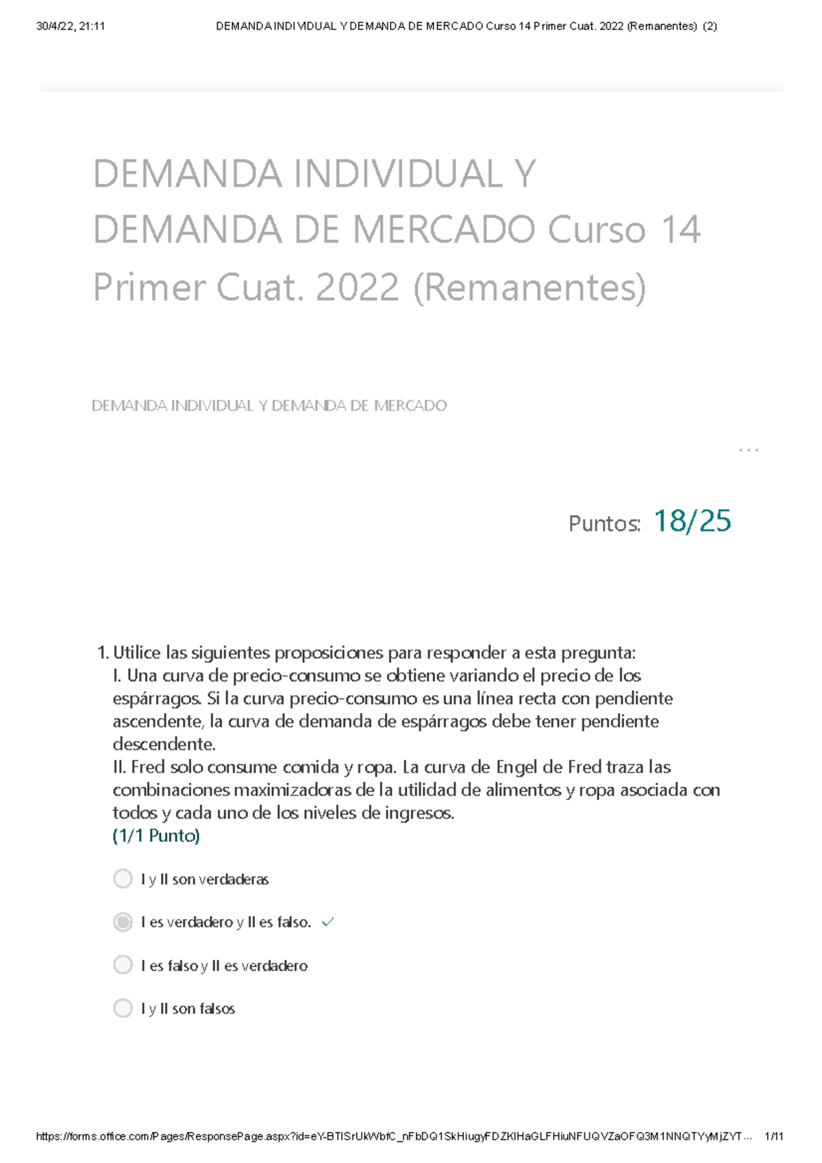 Demanda Individual Y Demanda DE Mercado Curso 14 Primer Cuat. 2022 ...