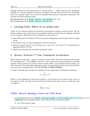 LW14 - Professor Tompkins - Reading: Review, taking notes AGAIN, ”Non ...