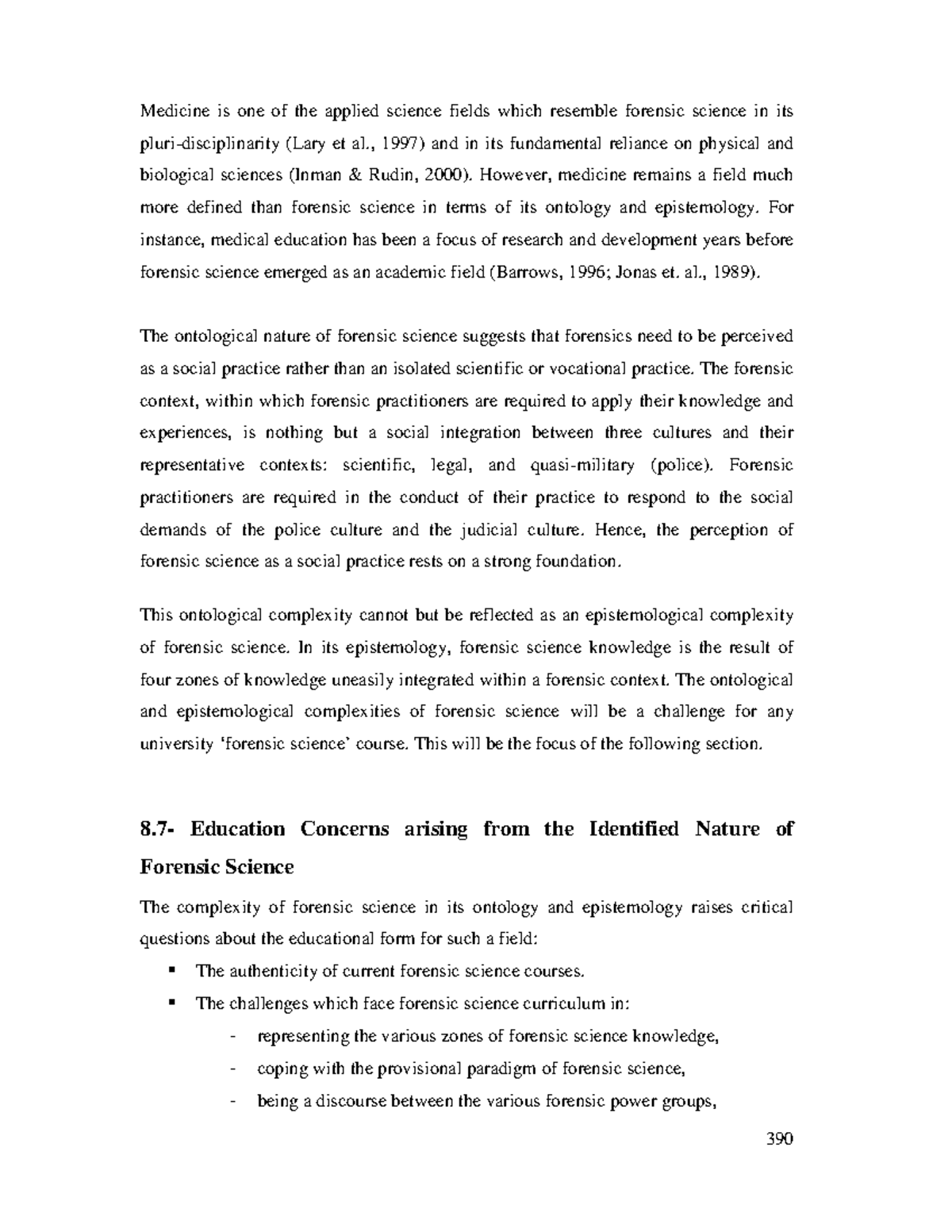 Forensic Science-98 - 390 Medicine is one of the applied science fields ...