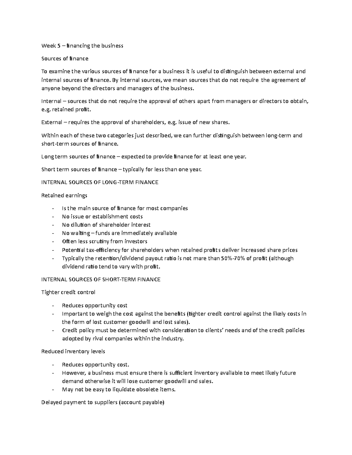 Exam lecture notes - 200910 - UWS - Studocu