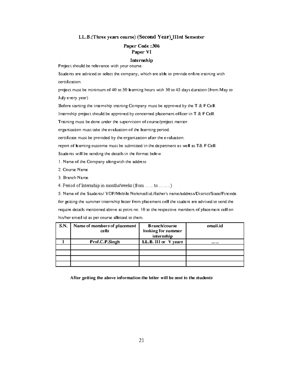 Syallabus 3 year nep-21 - 21 LL.(Three years course) (Second Year ...