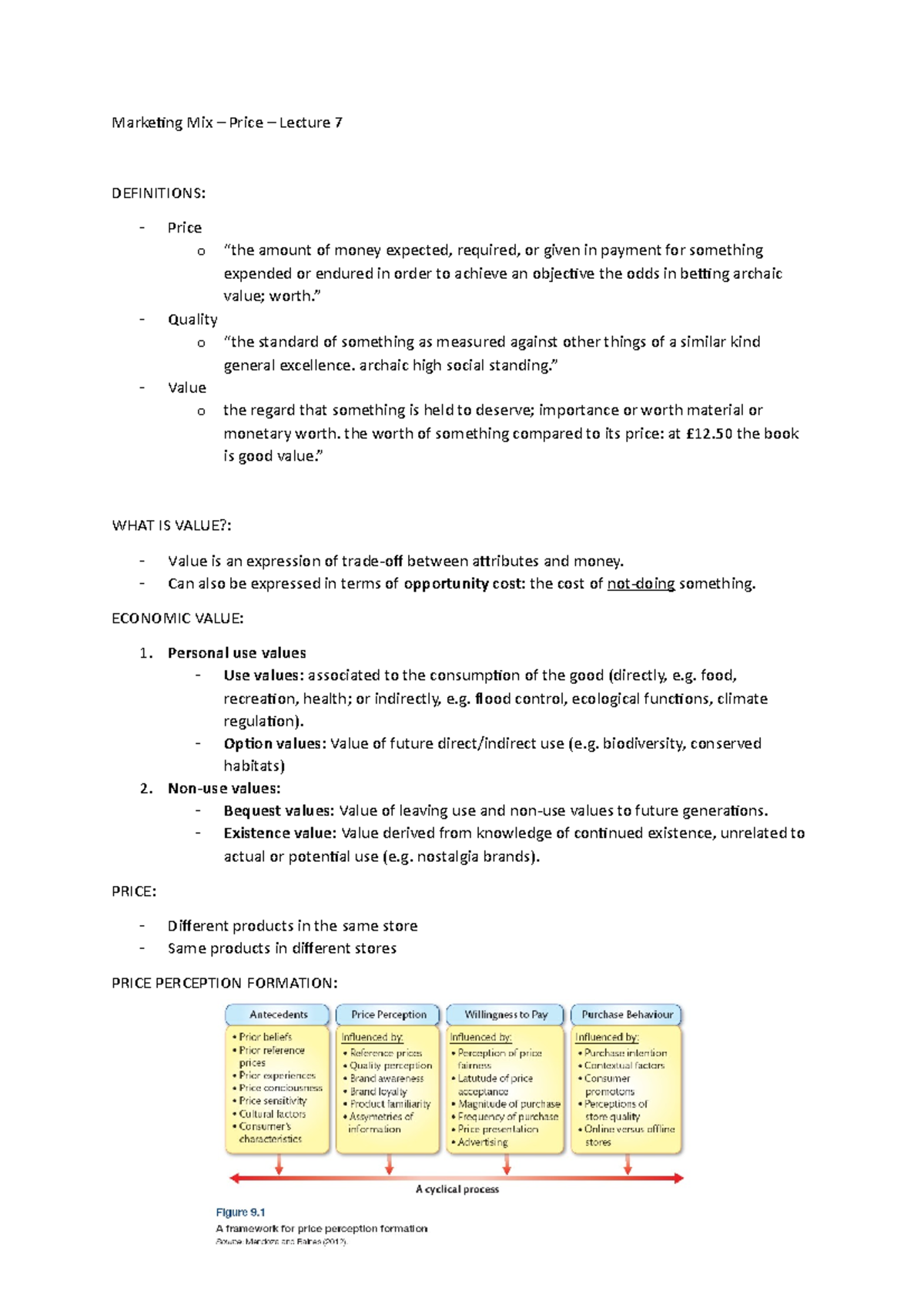 6. Marketing Mix - price - Marketing Mix – Price – Lecture 7 ...
